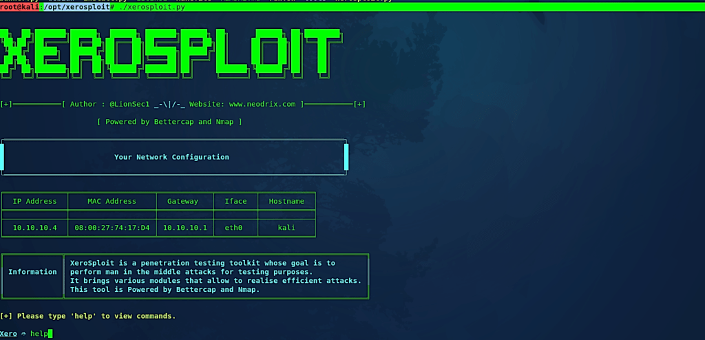 Xerosploit: man-in-the-middle framework – October 23, 2025