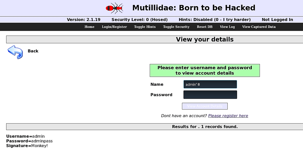 Union-based SQL injection – October 30, 2025