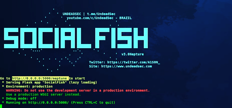 Social engineering with Social Fish – May 26, 2026